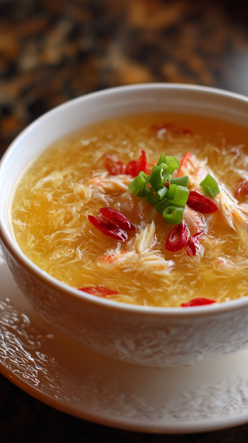 Luxurious Crab Meat Fish Maw Soup: A Traditional Chinese Delicacy ...
